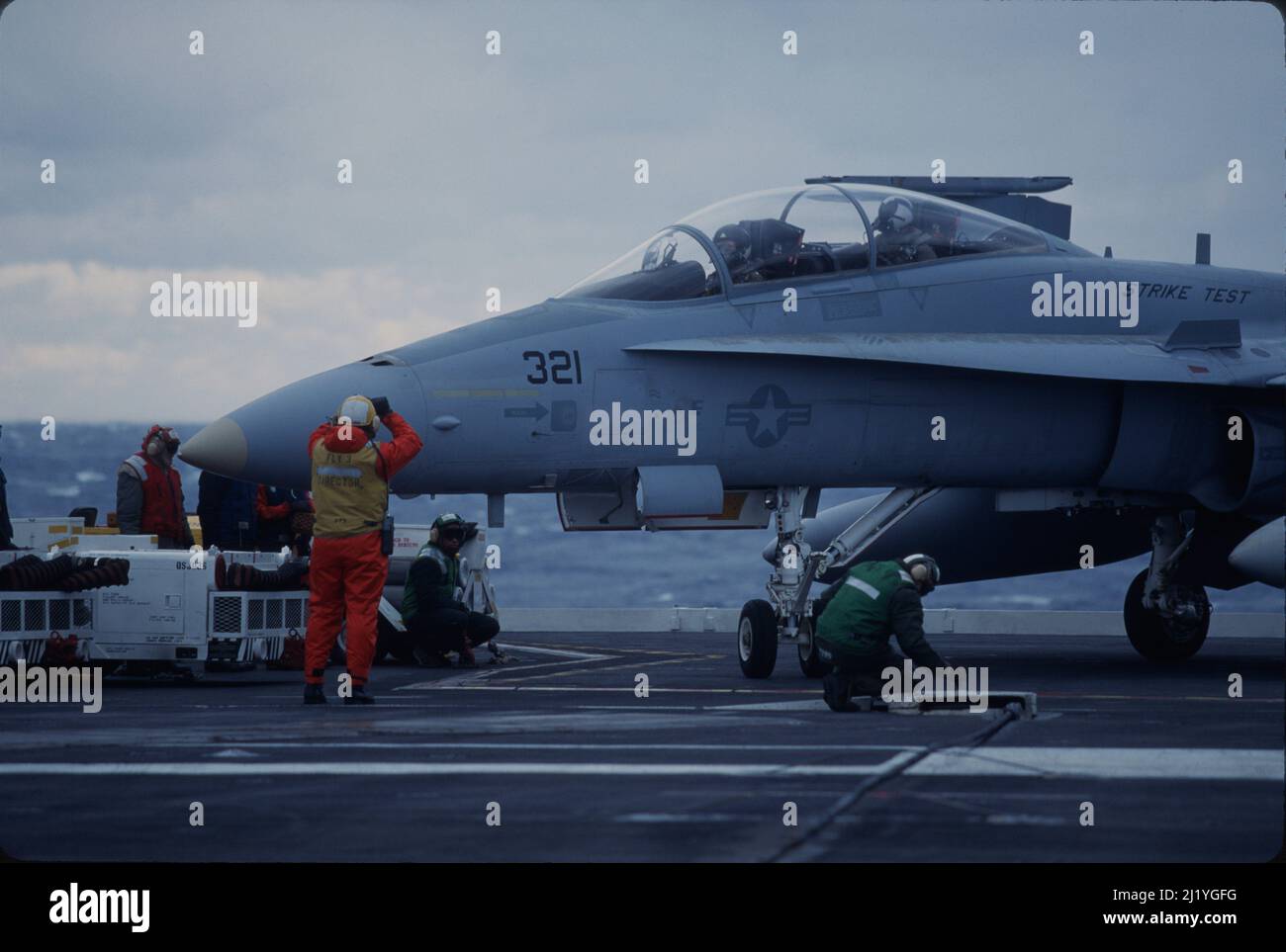 F/A-18 Superhornet takes off from the Aircraft Carrier USS Stennis in ...