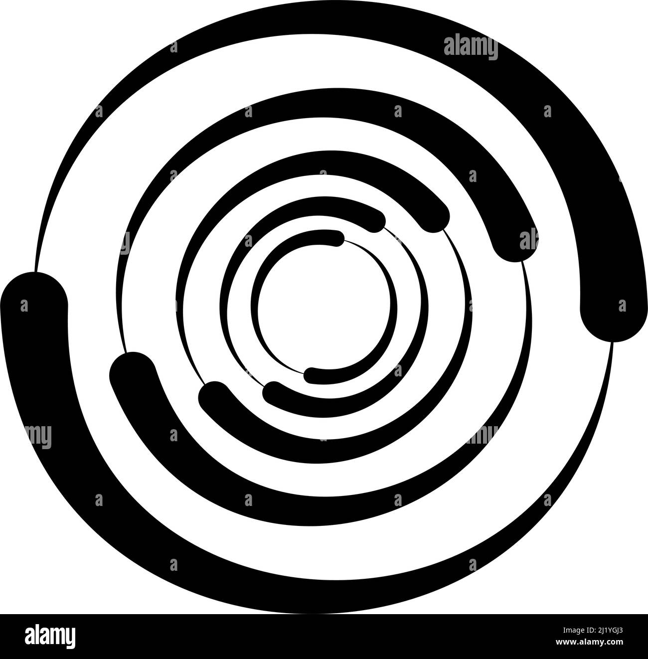 Abstract cicular geometric circle vector design element - stock vector ...