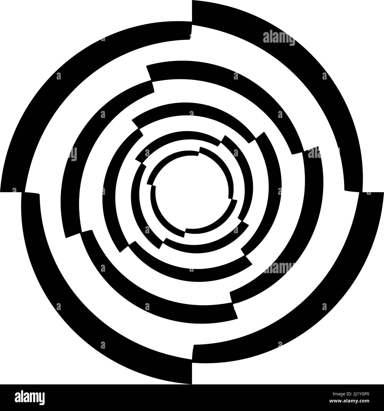 Abstract cicular geometric circle vector design element - stock vector ...
