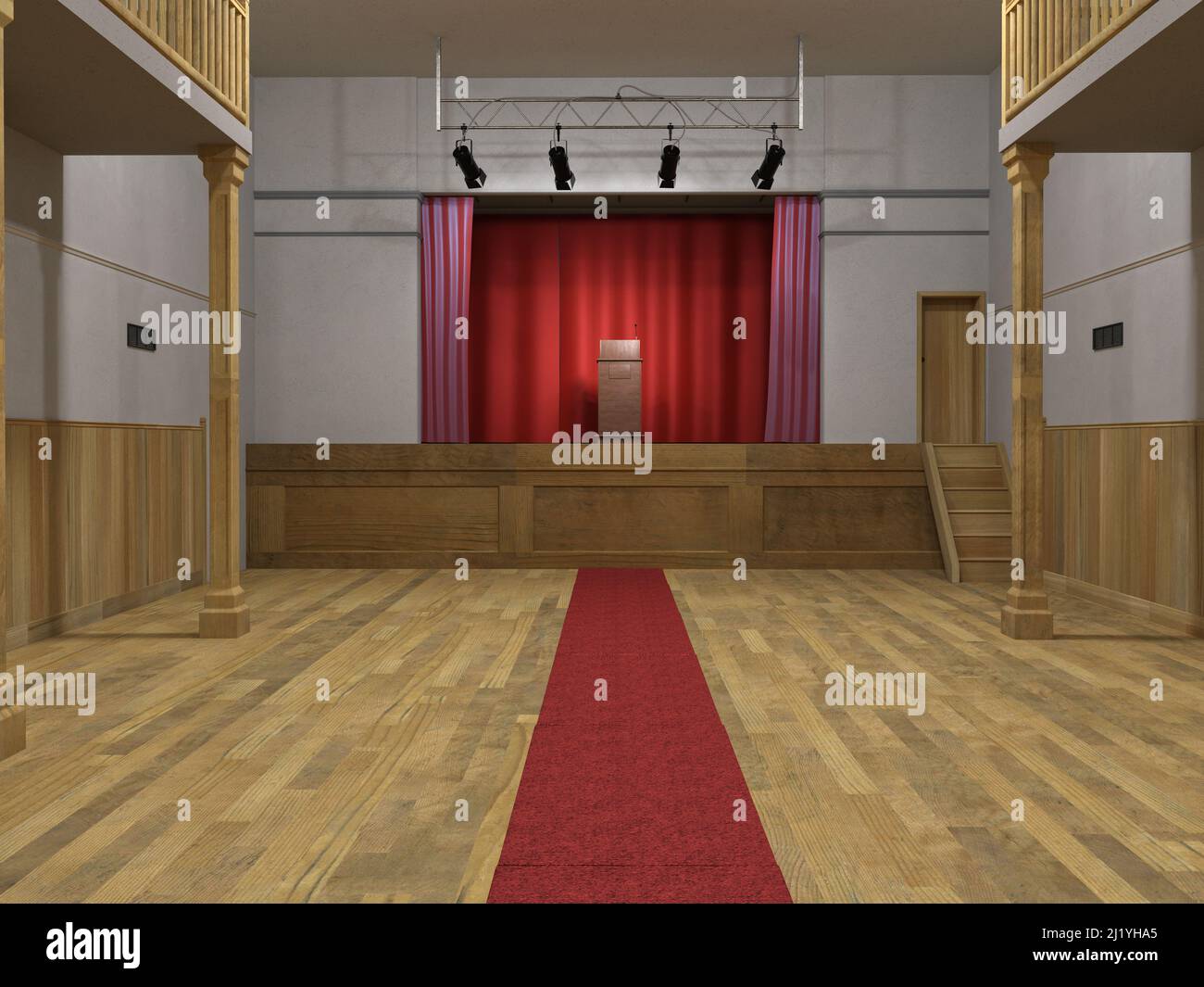 Empty lectern stage hi-res stock photography and images - Alamy