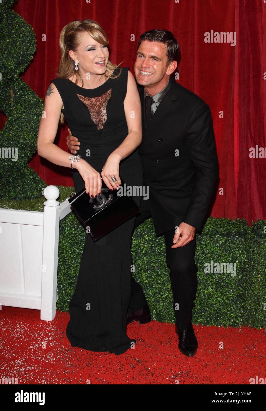 London, UK. Rita Simons and Scott Maslen at the British Soap Awards 2012 held at the ITV Studios ...