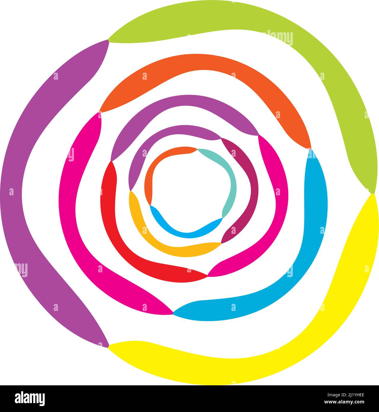 Abstract cicular geometric circle vector design element - stock vector ...