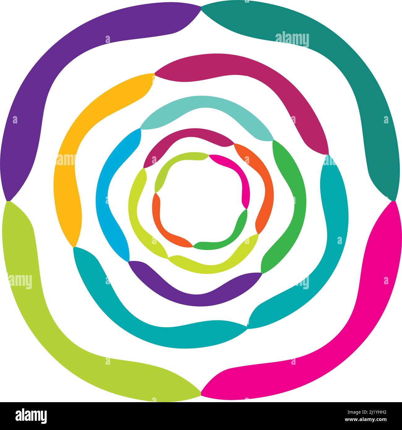 Abstract cicular geometric circle vector design element - stock vector ...