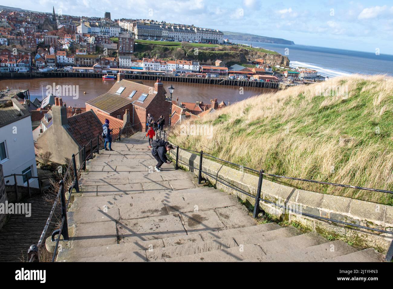 Whitby church stairs hi-res stock photography and images - Alamy