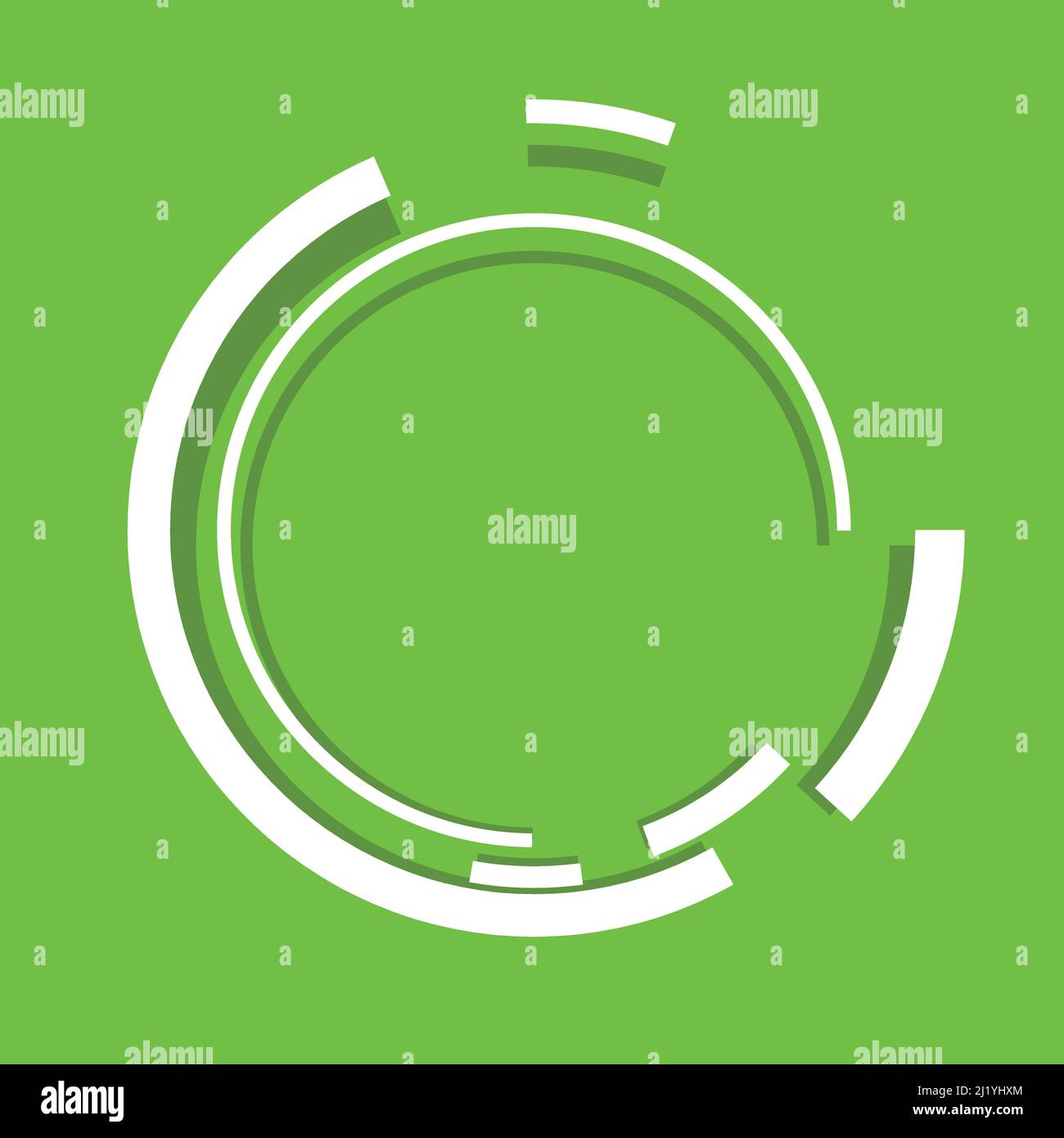 Rotating geometric sci-fi GUI UI hud circle, circular icon, element ...