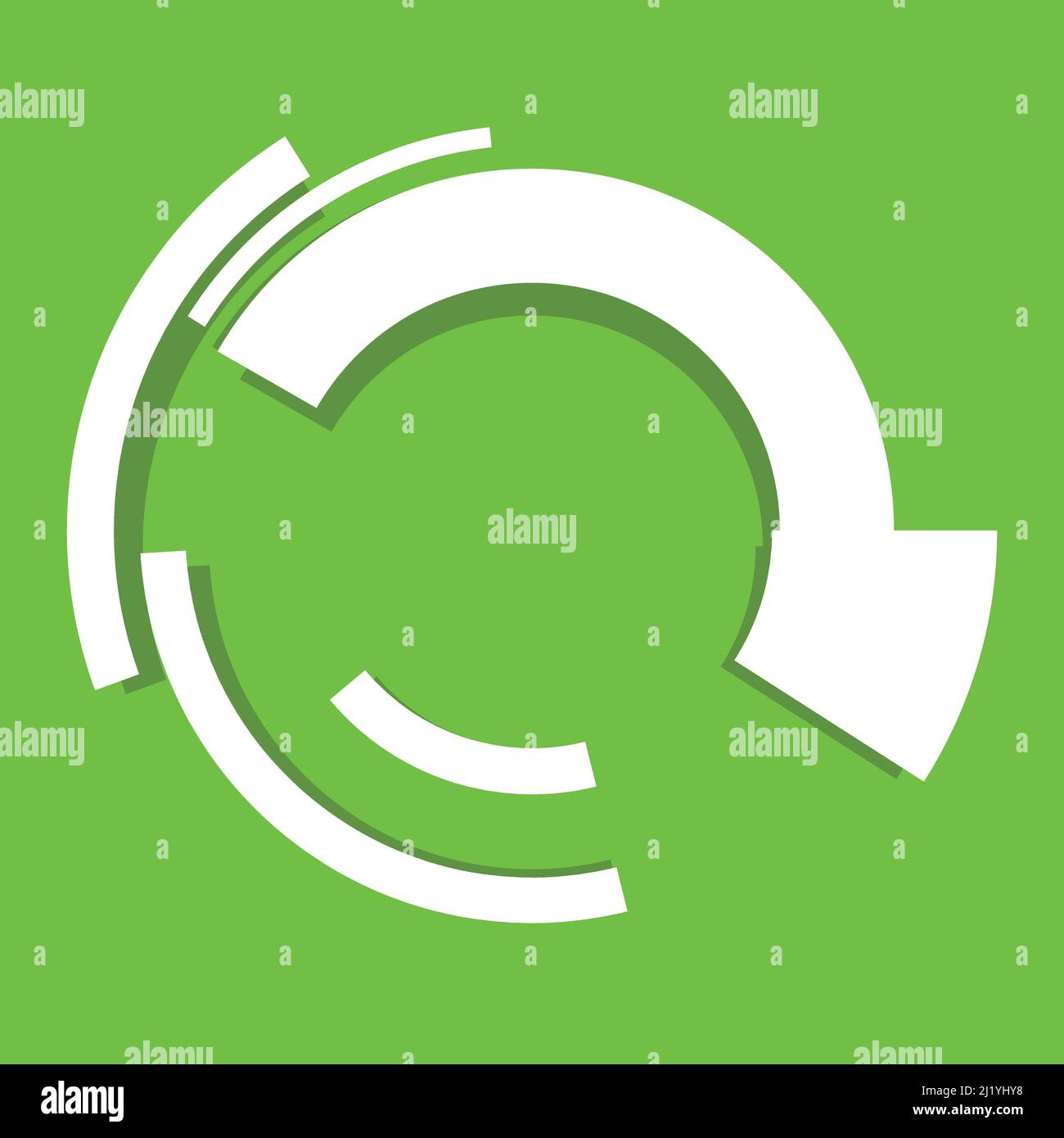 Rotating geometric sci-fi GUI UI hud circle, circular icon, element ...
