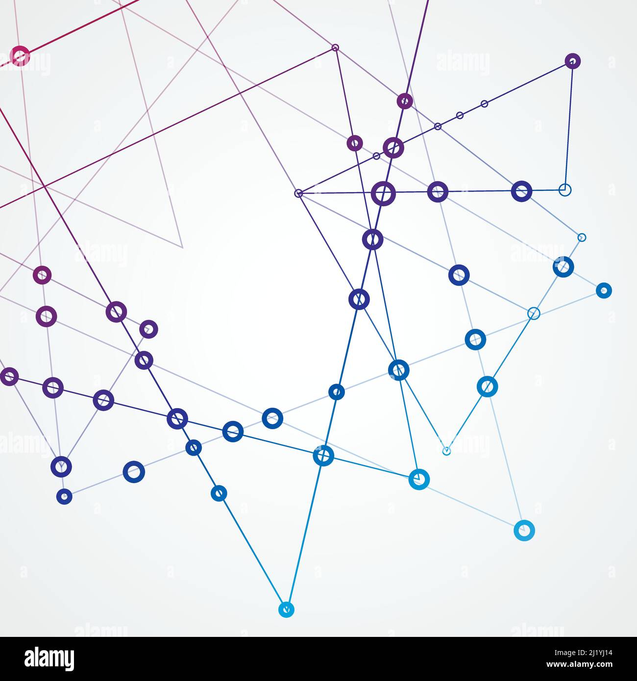 Vector connecting dots and lines, network geometric design with abstract background Stock Vector ...