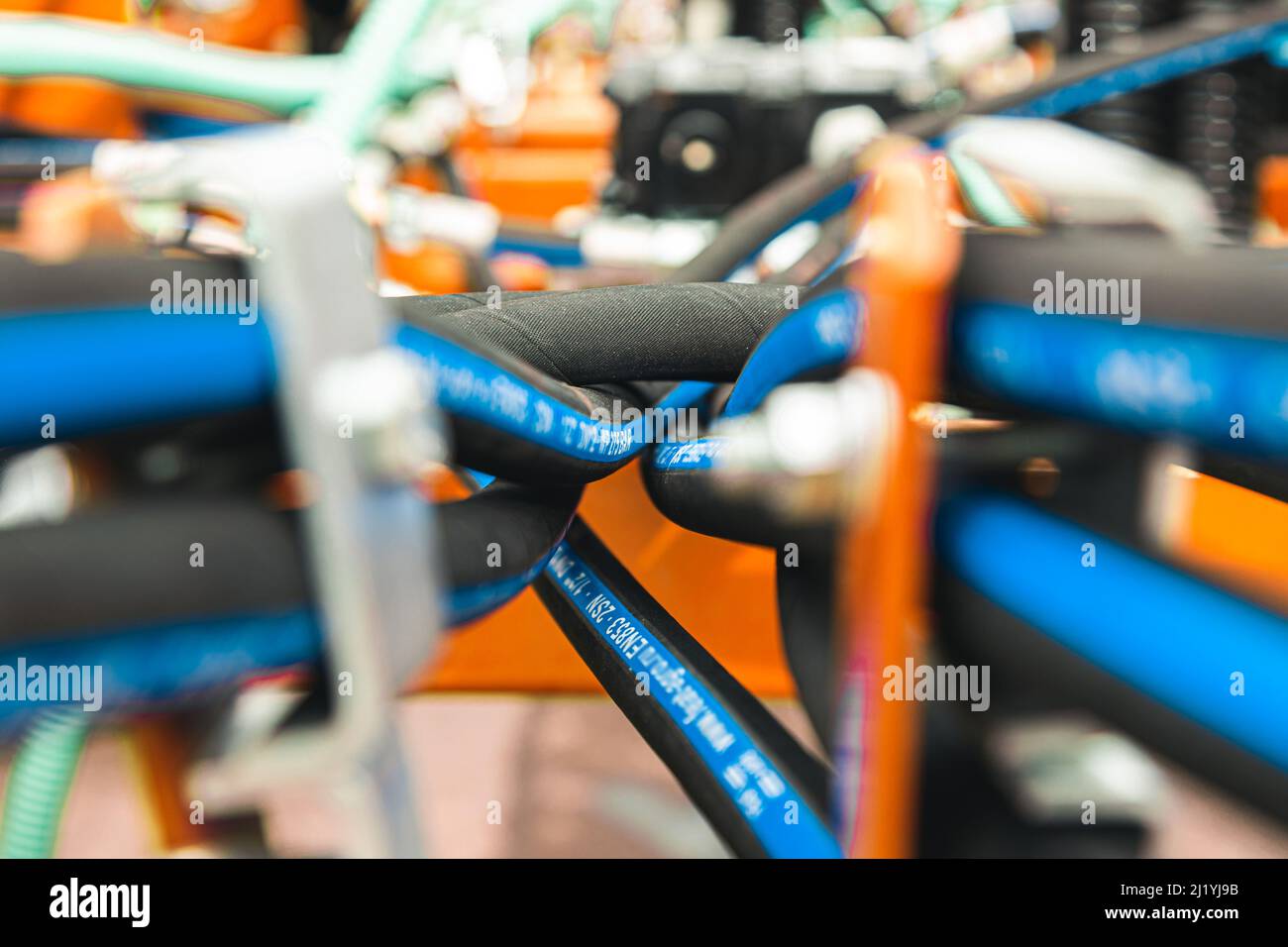 Agricultural mechanism detail agricultural tractor hi-res stock ...