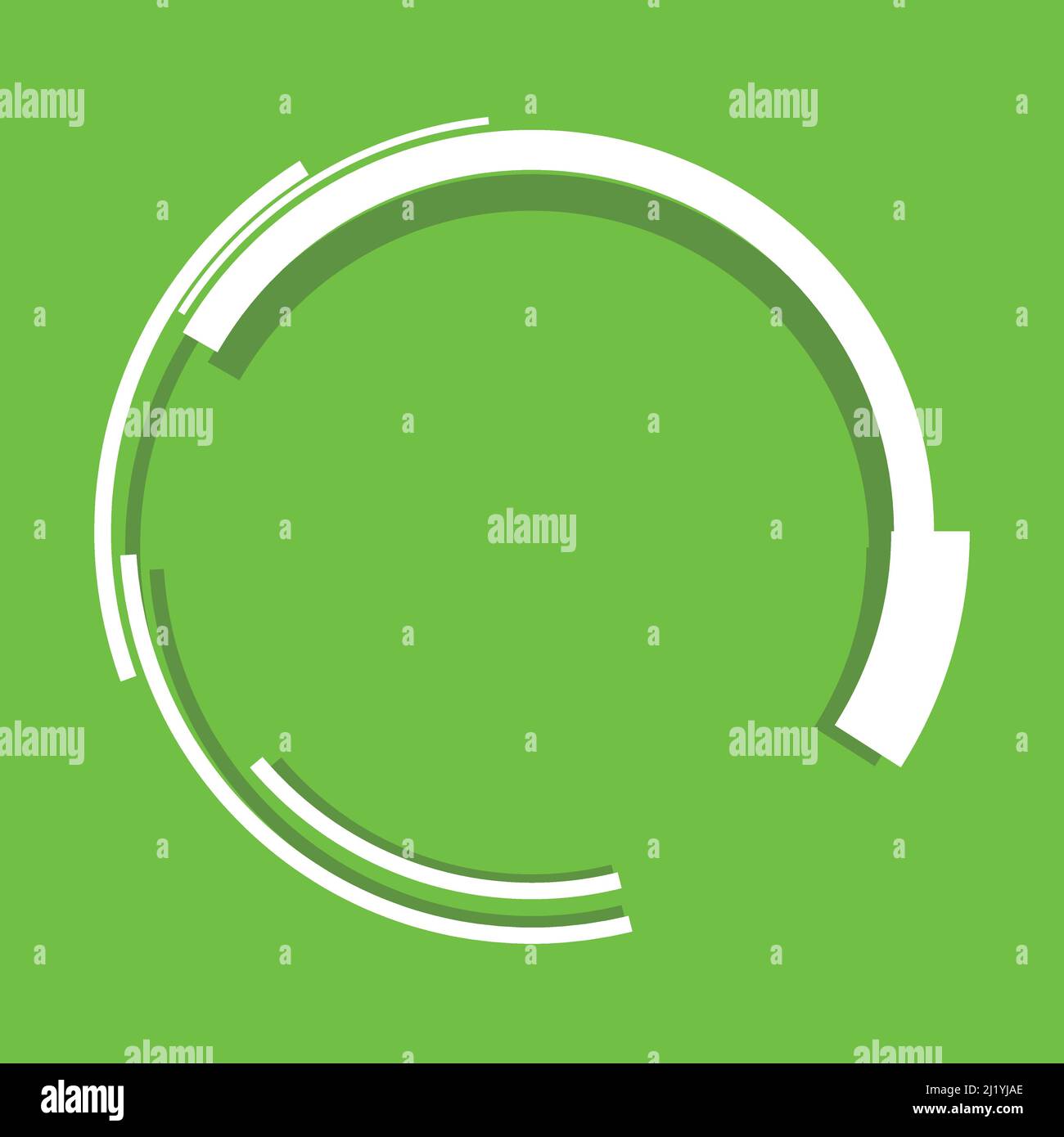 Rotating geometric sci-fi GUI UI hud circle, circular icon, element ...