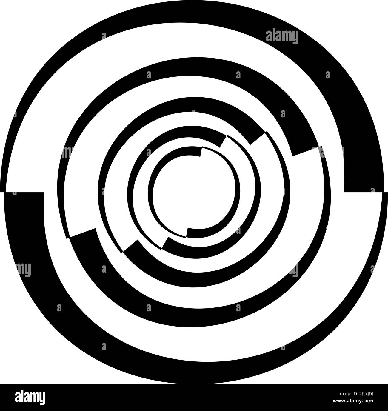 Abstract cicular geometric circle vector design element - stock vector ...