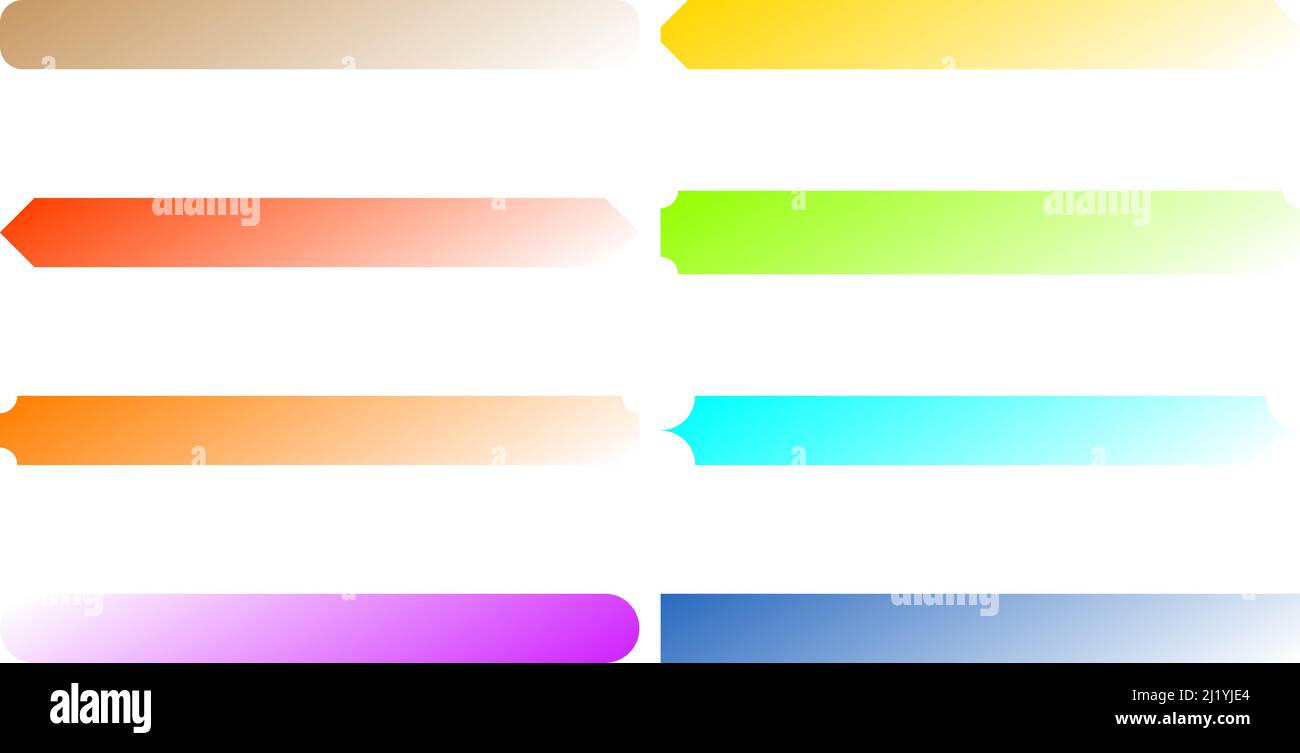 Faded, blured banner, button, bar shapes with blank, empty space ...