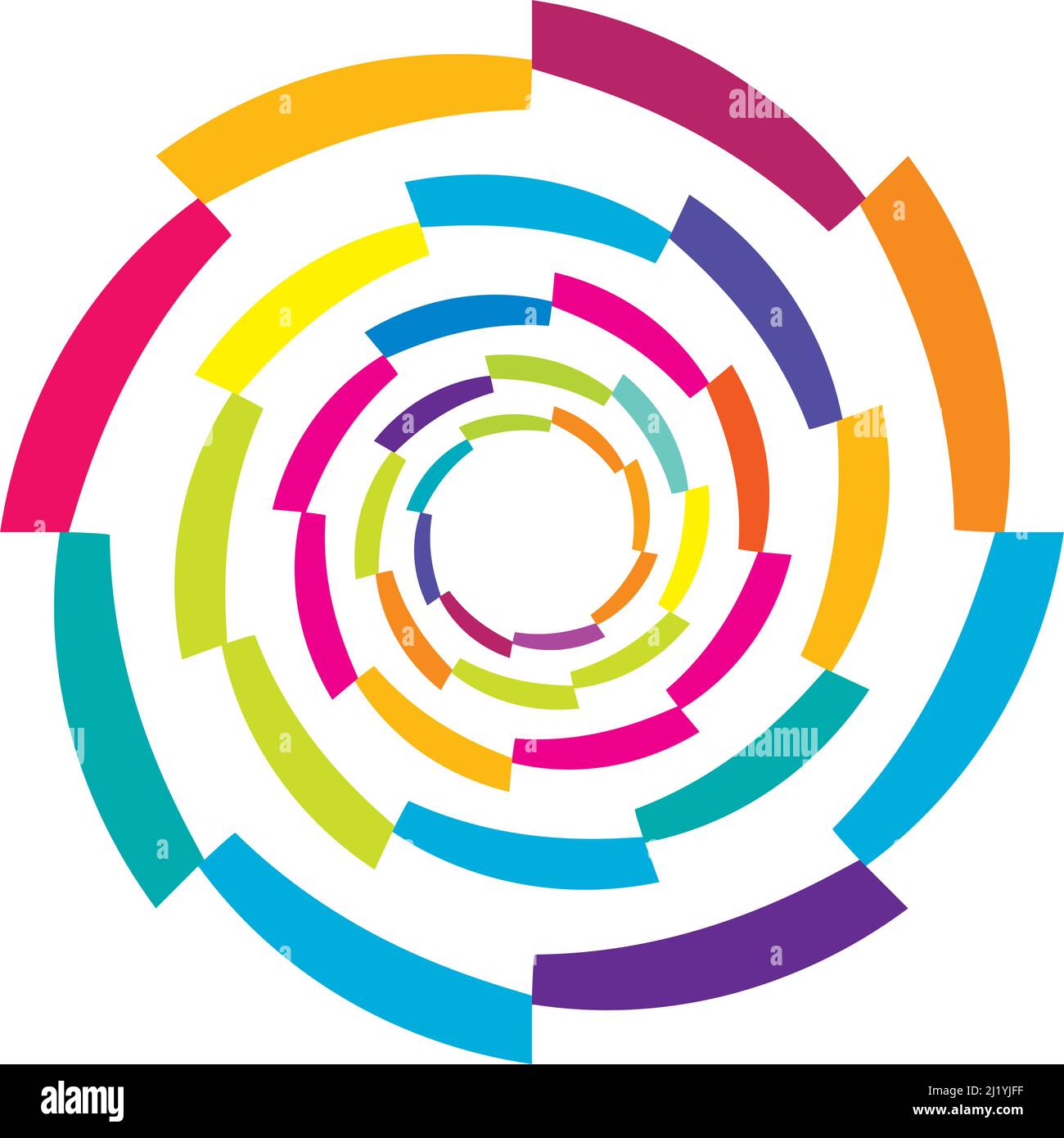 Abstract cicular geometric circle vector design element - stock vector ...