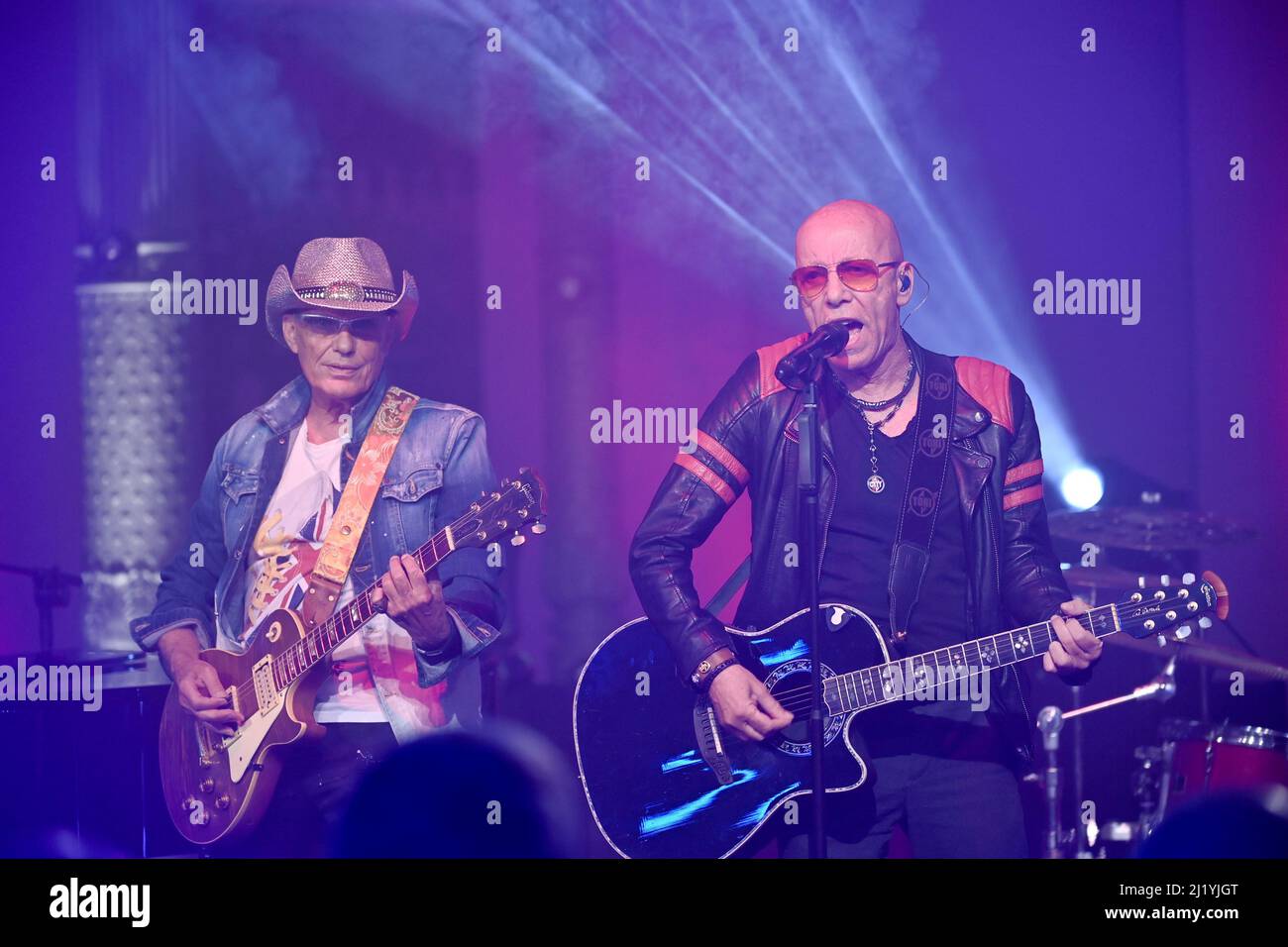 Berlin, Germany. 28th Mar, 2022. The singer of the band City, Tony ...
