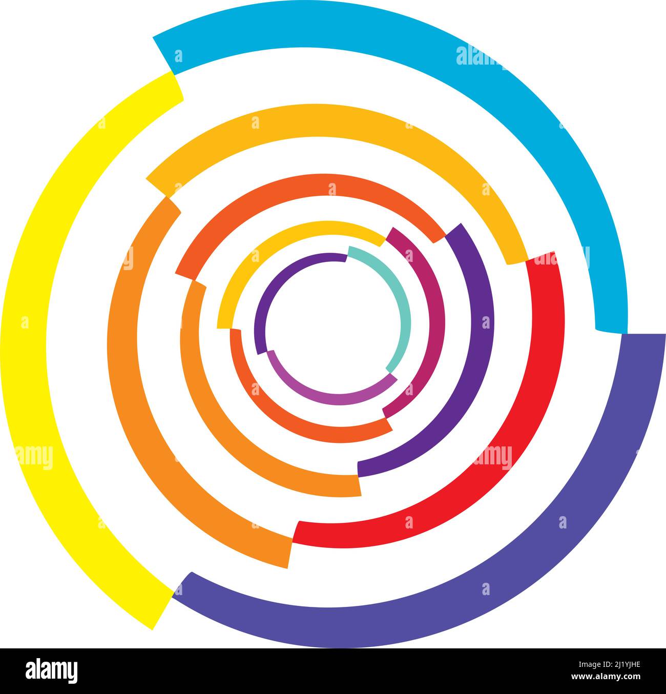 Abstract cicular geometric circle vector design element - stock vector ...