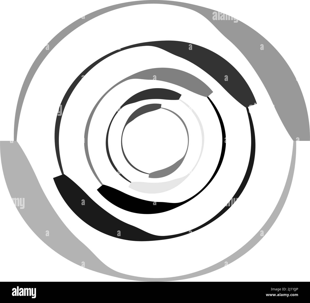 Abstract cicular geometric circle vector design element - stock vector ...