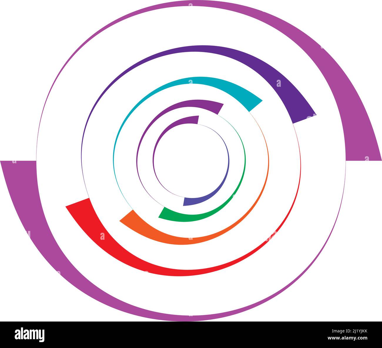 Abstract cicular geometric circle vector design element - stock vector ...