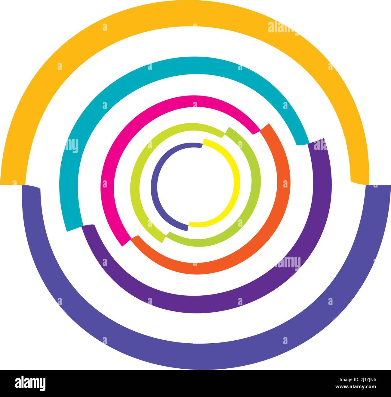 Abstract cicular geometric circle vector design element - stock vector ...