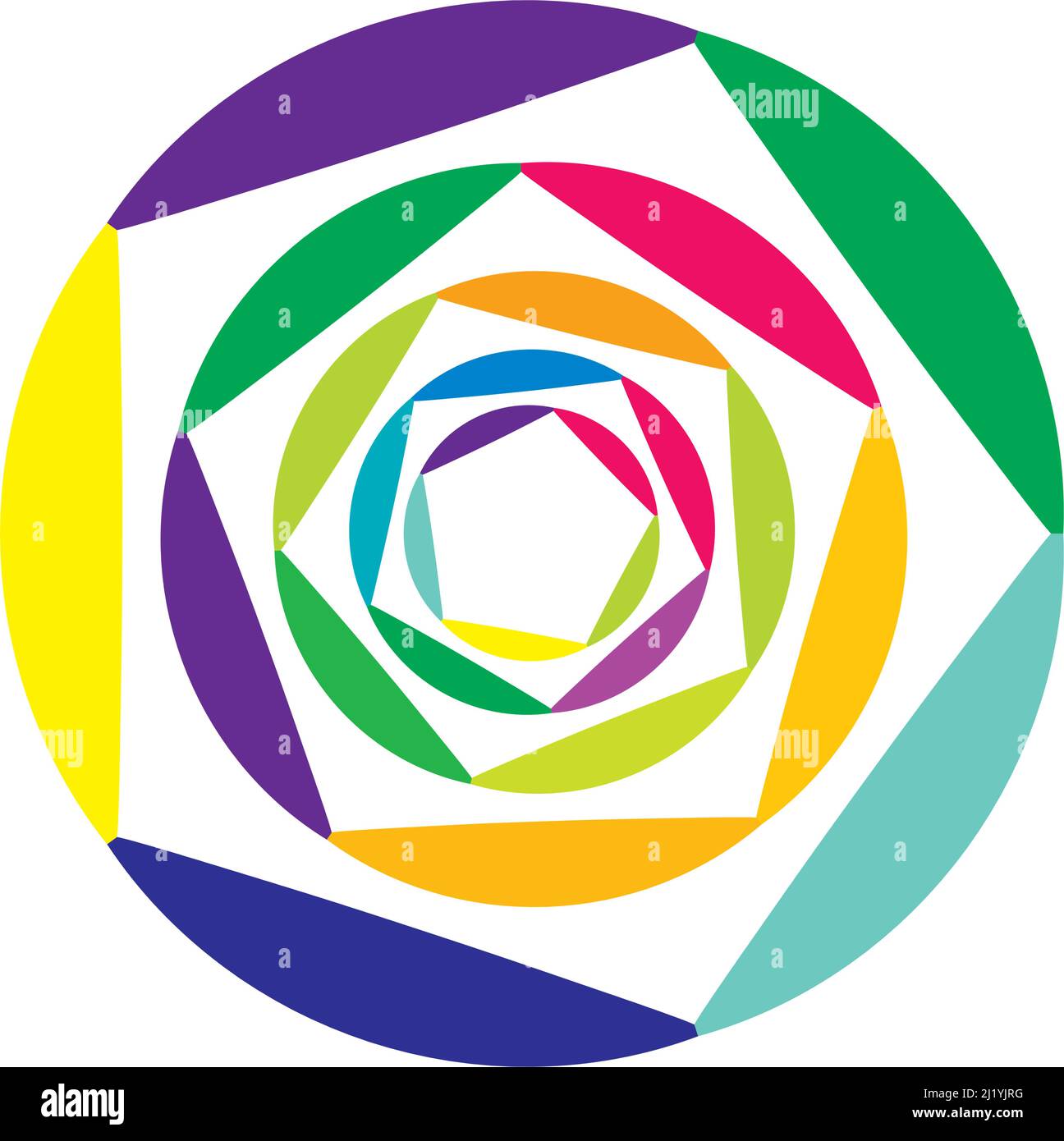 Abstract cicular geometric circle vector design element - stock vector ...