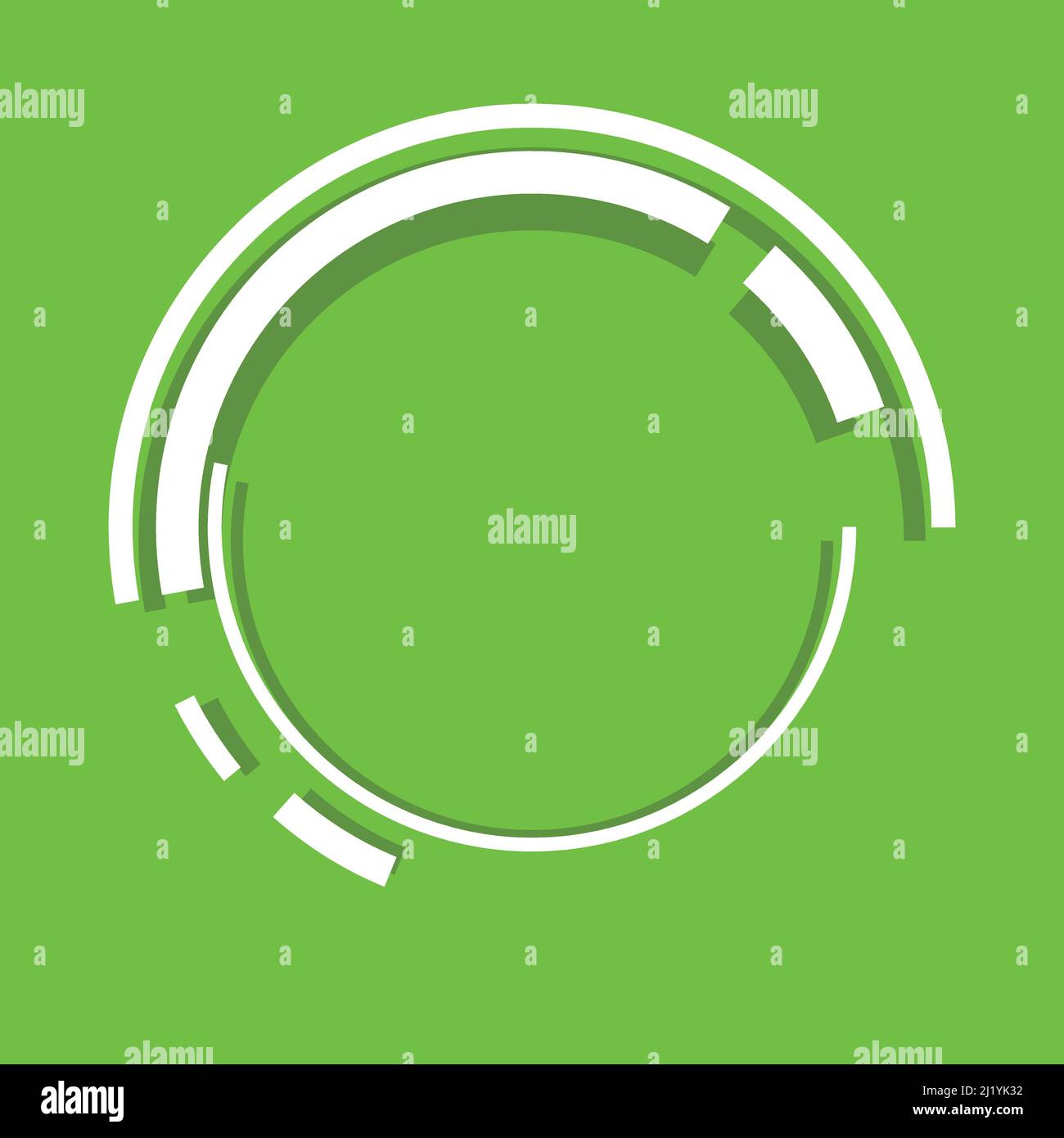 Rotating geometric sci-fi GUI UI hud circle, circular icon, element ...