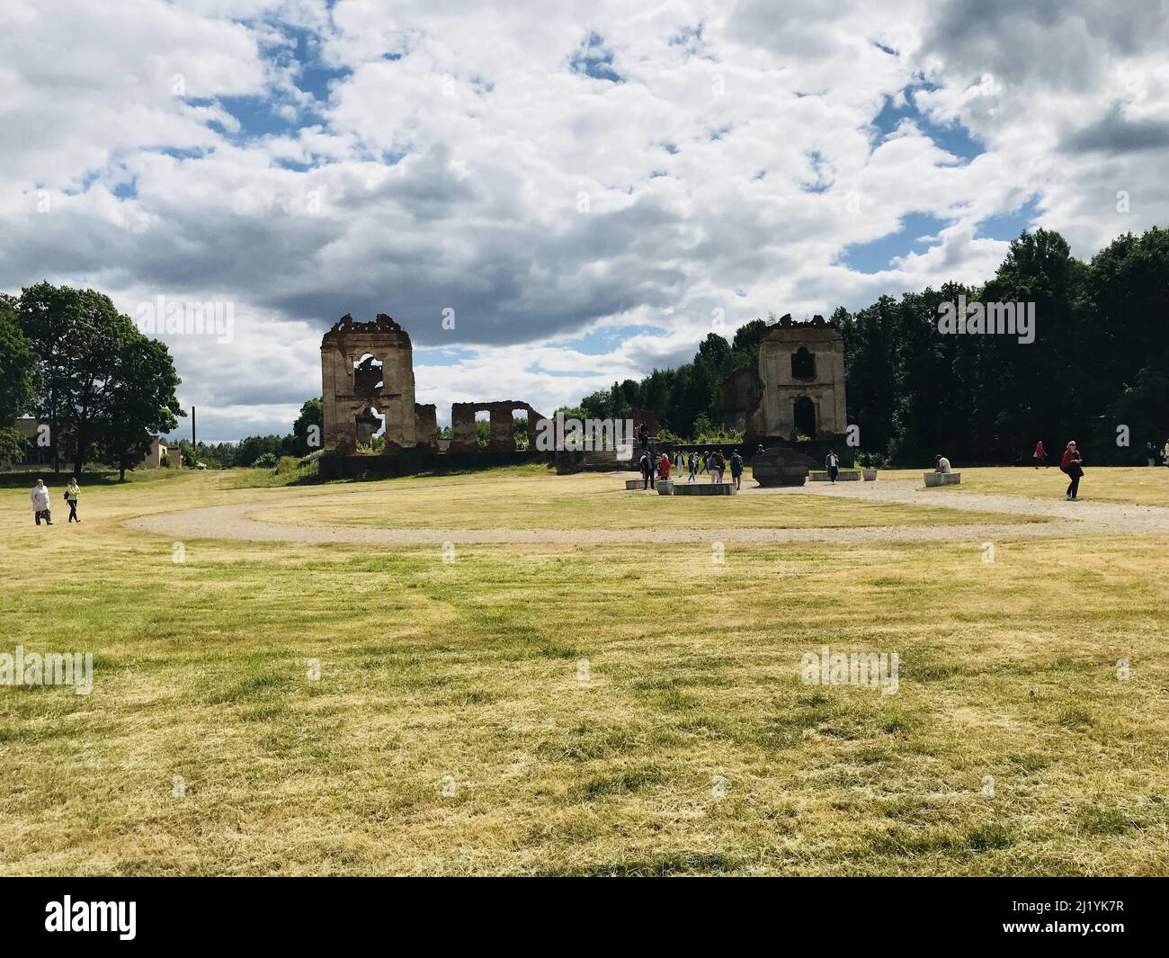 A scenic view of remains of the former Pavlov Republic in Merkine ...