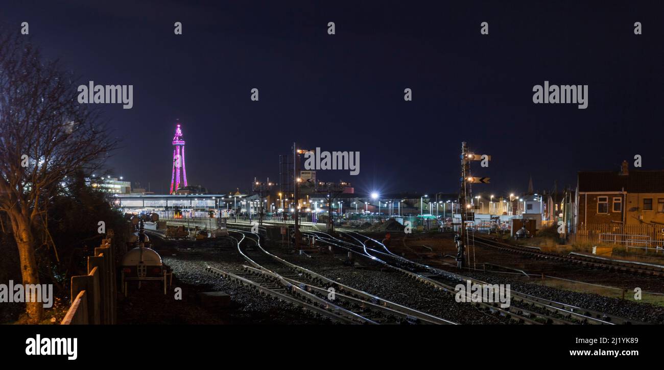 Blackpool North station. The last day for the mechanical signals on the ...