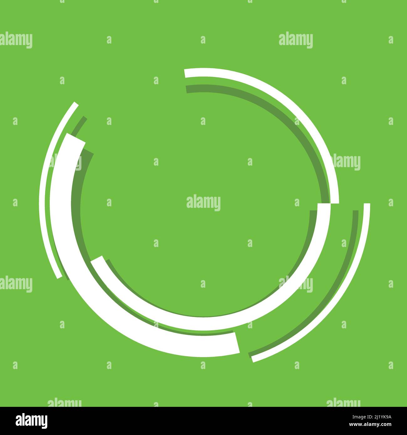 Rotating geometric sci-fi GUI UI hud circle, circular icon, element ...
