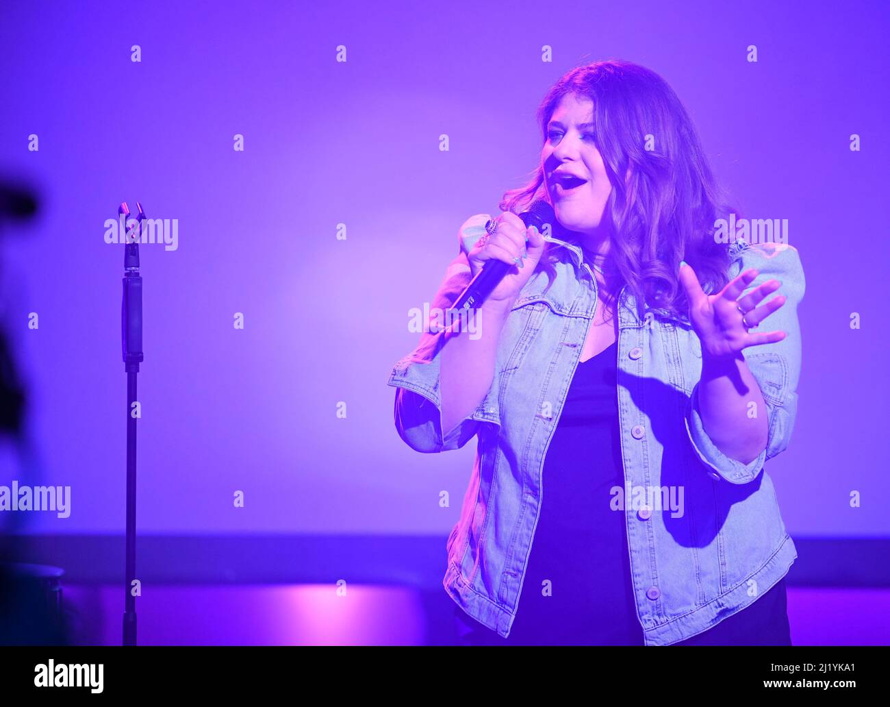 Berlin, Germany. 28th Mar, 2022. Singer Alina at the presentation of ...