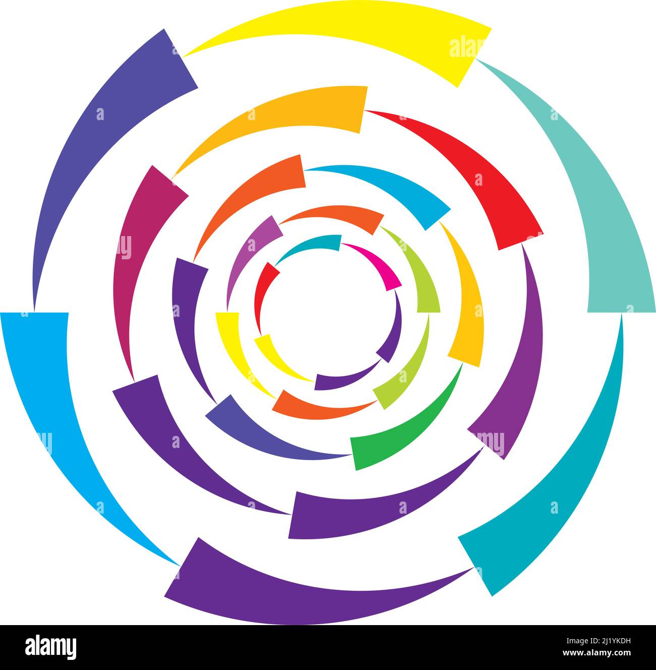 Abstract cicular geometric circle vector design element - stock vector ...