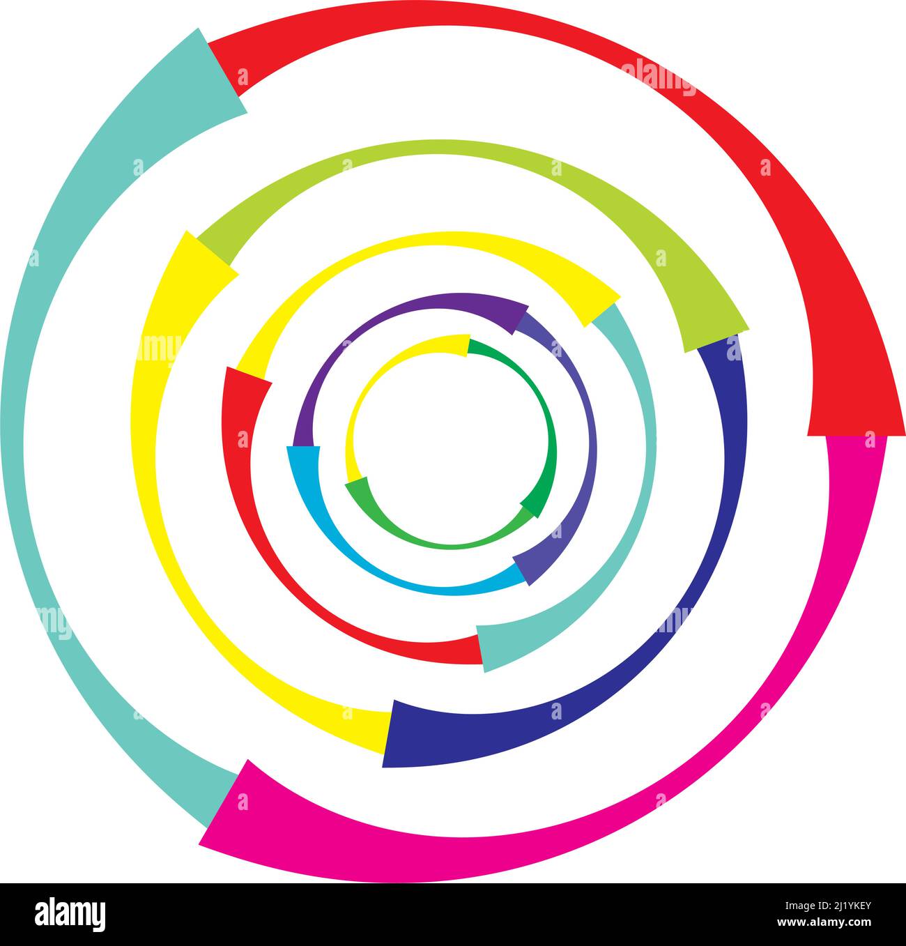 Abstract cicular geometric circle vector design element - stock vector ...