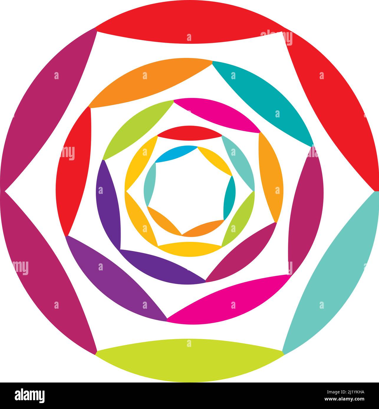 Abstract cicular geometric circle vector design element - stock vector ...