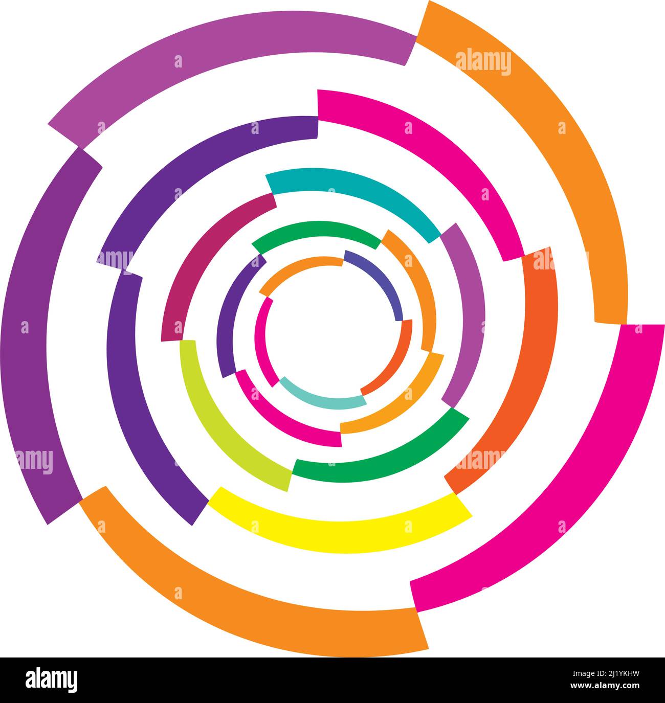 Abstract cicular geometric circle vector design element - stock vector ...