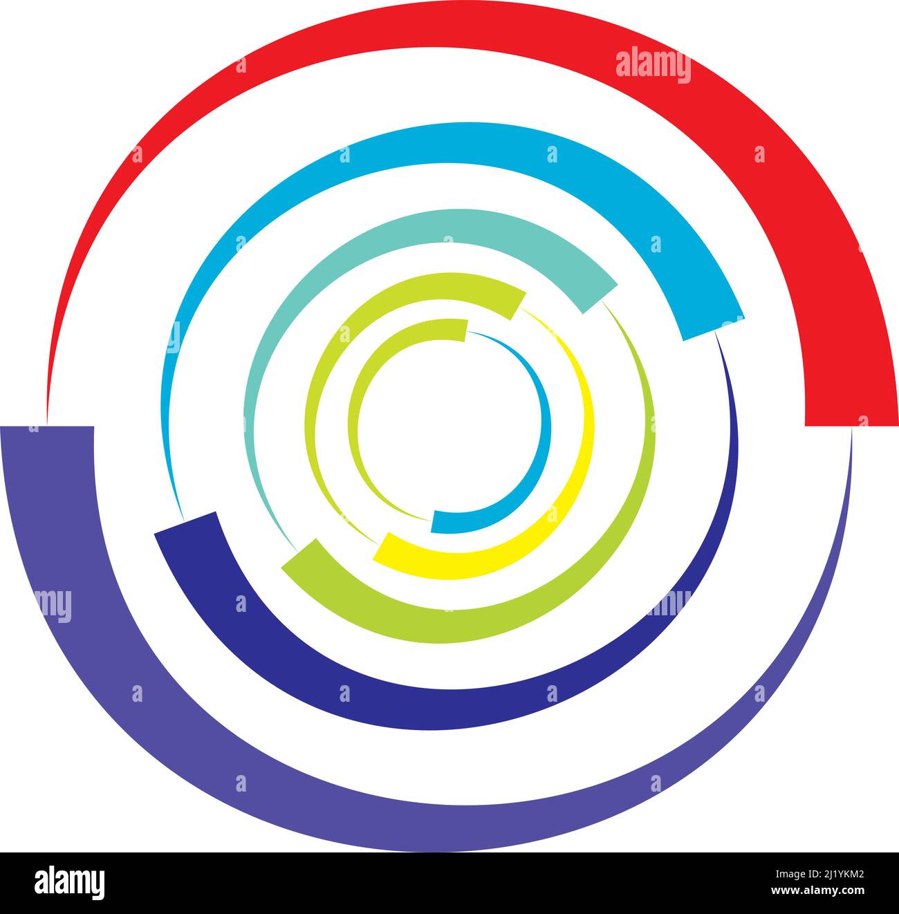 Abstract cicular geometric circle vector design element - stock vector ...