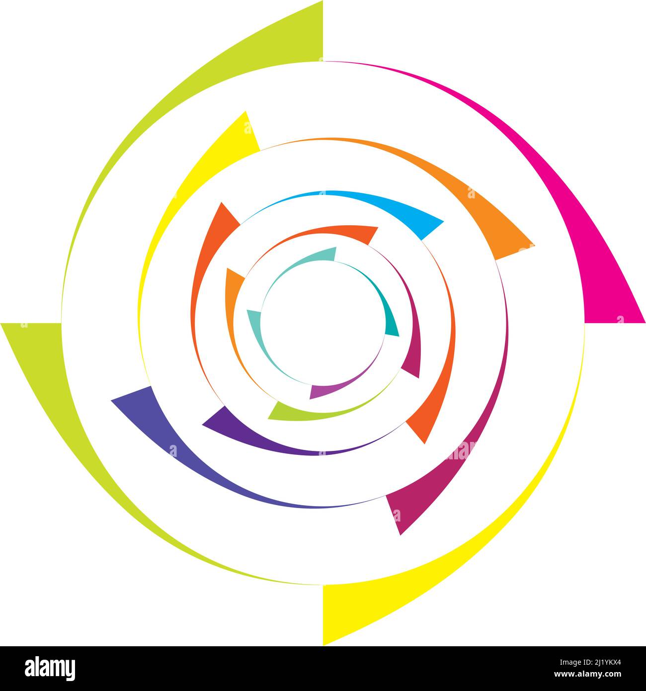Abstract cicular geometric circle vector design element - stock vector ...
