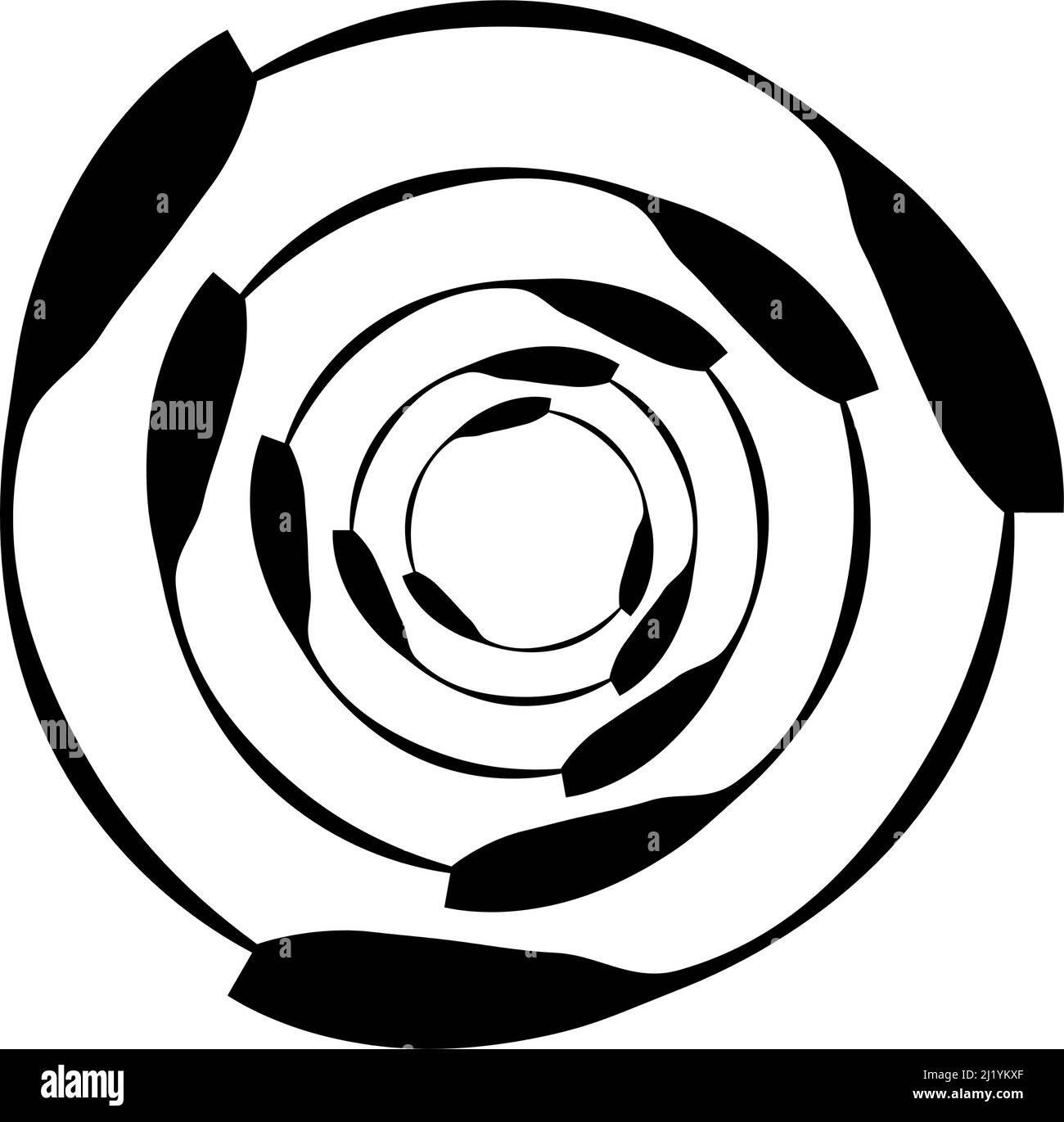 Abstract cicular geometric circle vector design element - stock vector ...