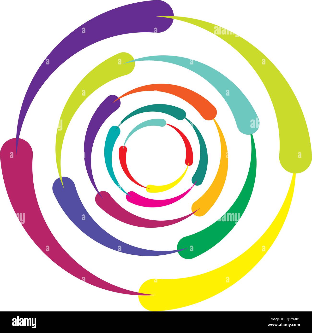 Abstract cicular geometric circle vector design element - stock vector ...
