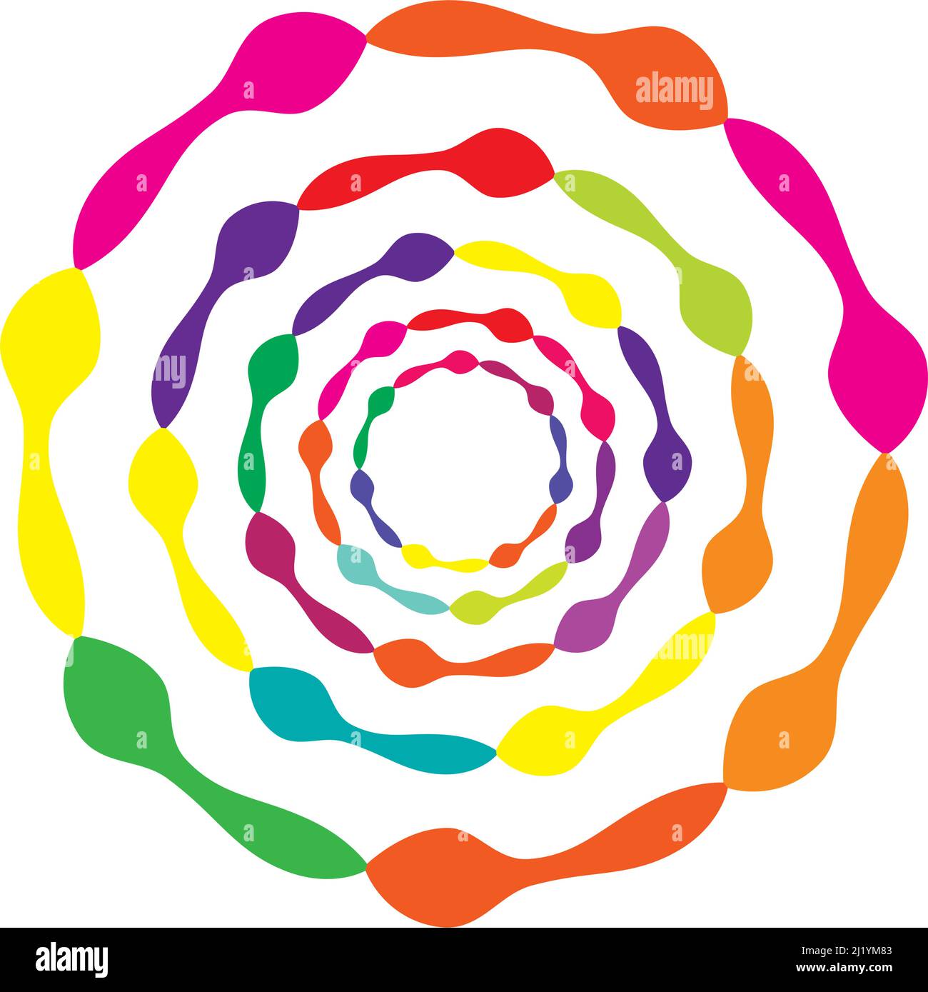 Abstract cicular geometric circle vector design element - stock vector ...