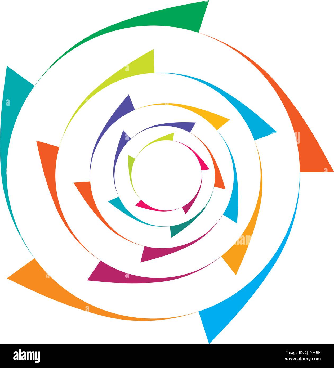 Abstract cicular geometric circle vector design element - stock vector ...
