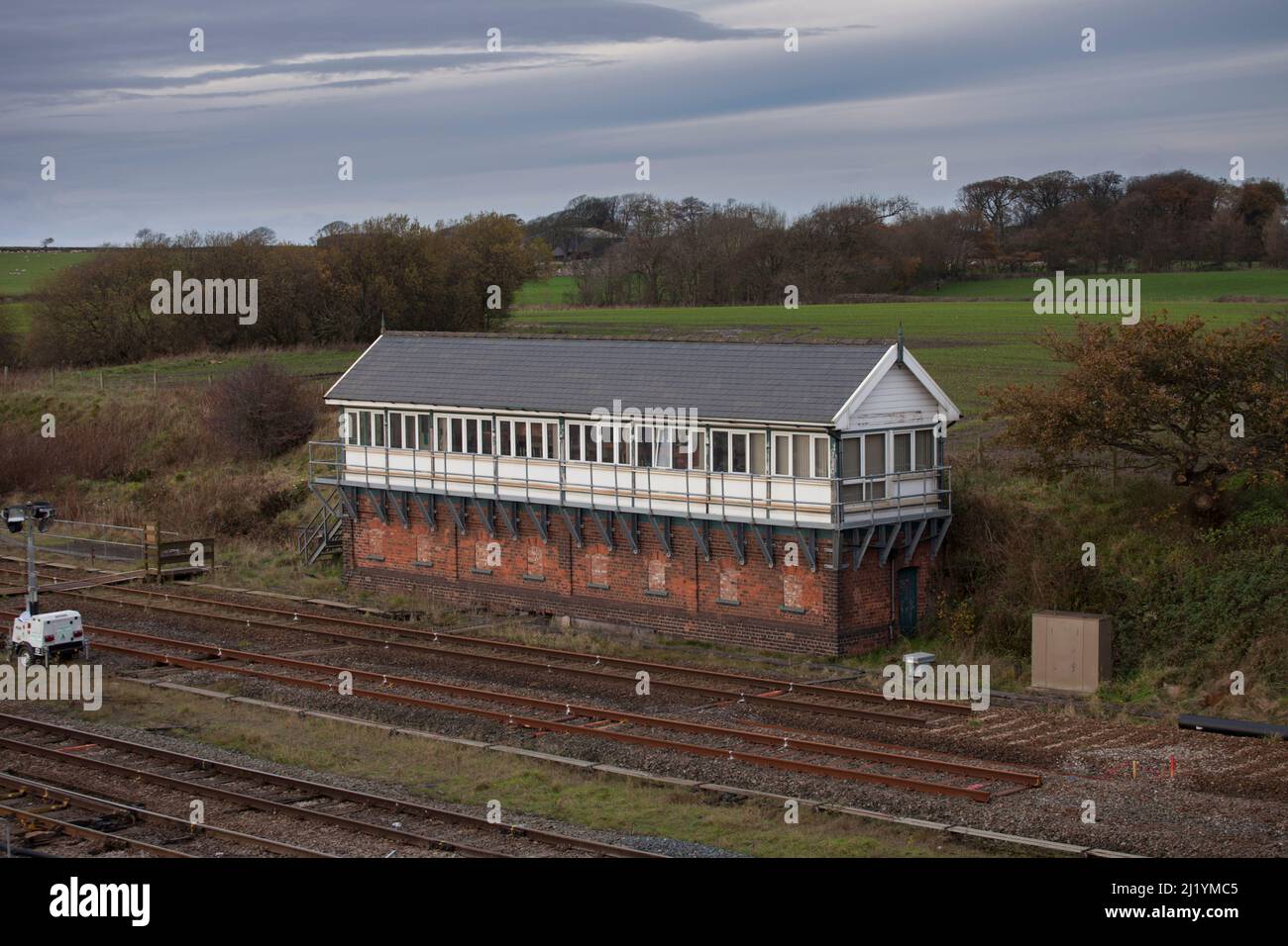 11/11/2017 Kirkham North Junction signal box awaiting demolition after ...