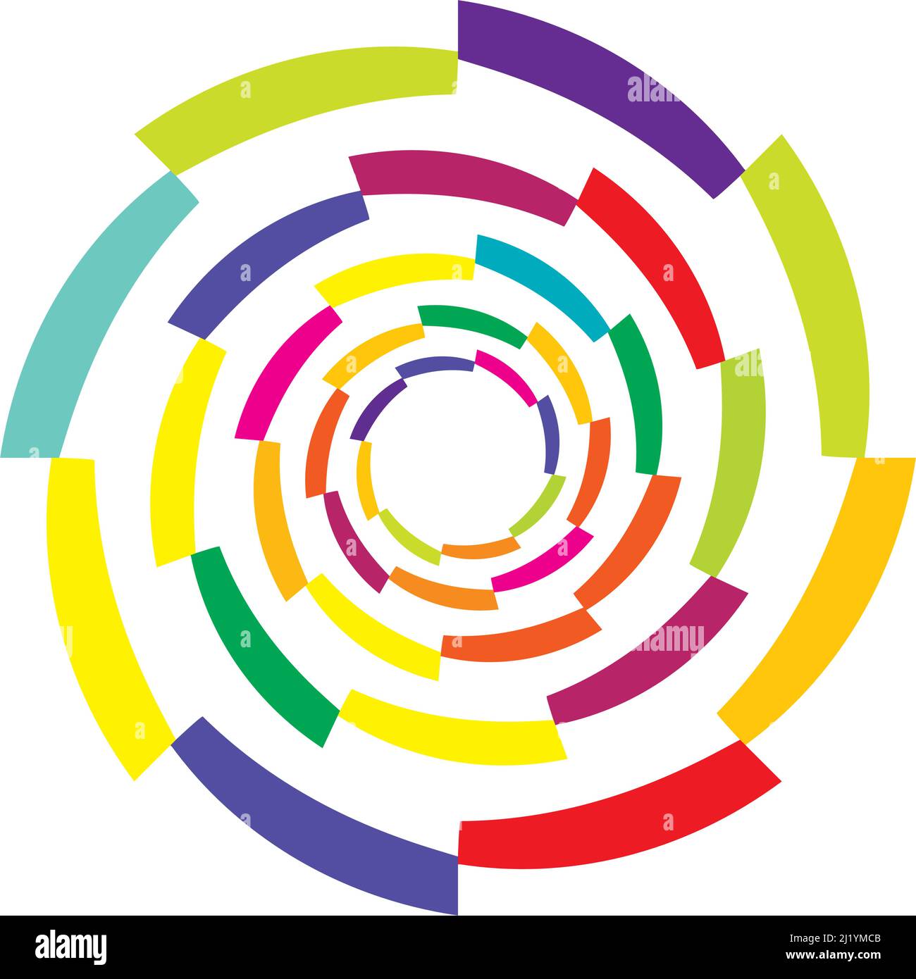 Abstract cicular geometric circle vector design element - stock vector ...