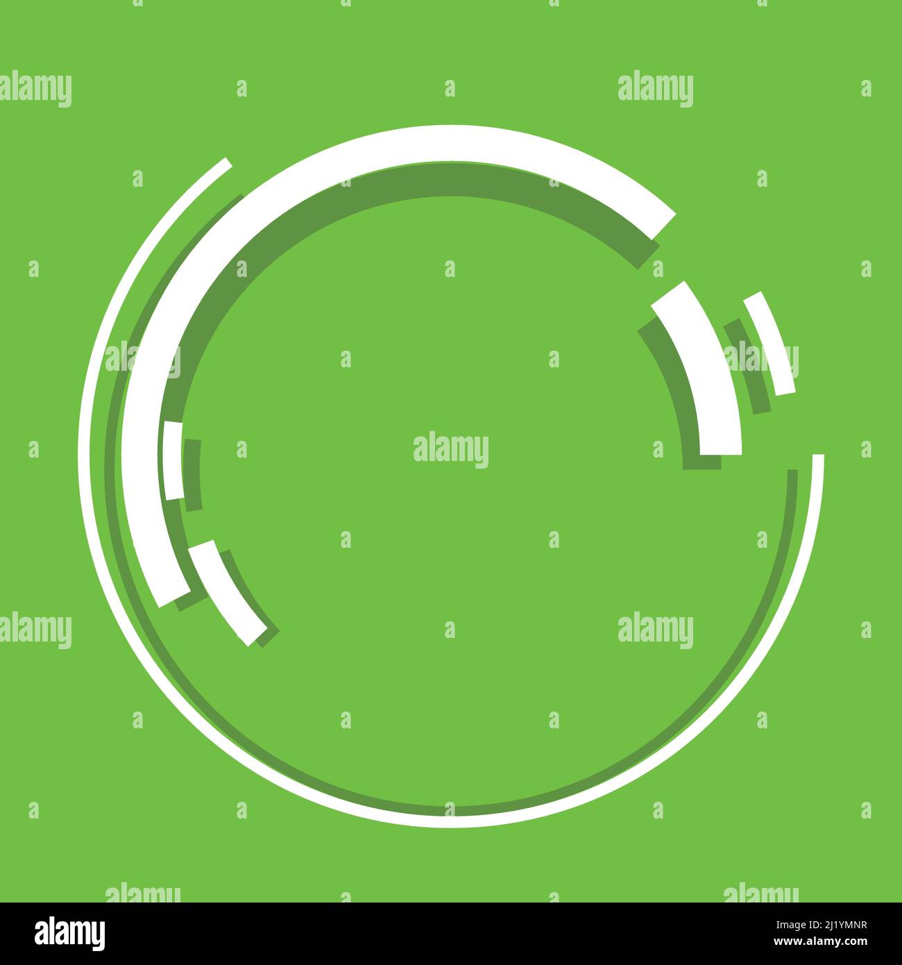 Rotating geometric sci-fi GUI UI hud circle, circular icon, element ...