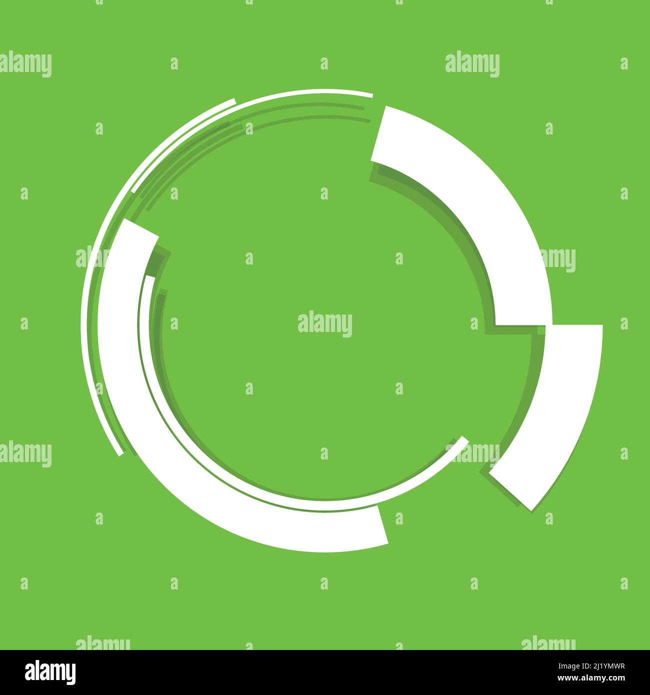 Rotating geometric sci-fi GUI UI hud circle, circular icon, element ...