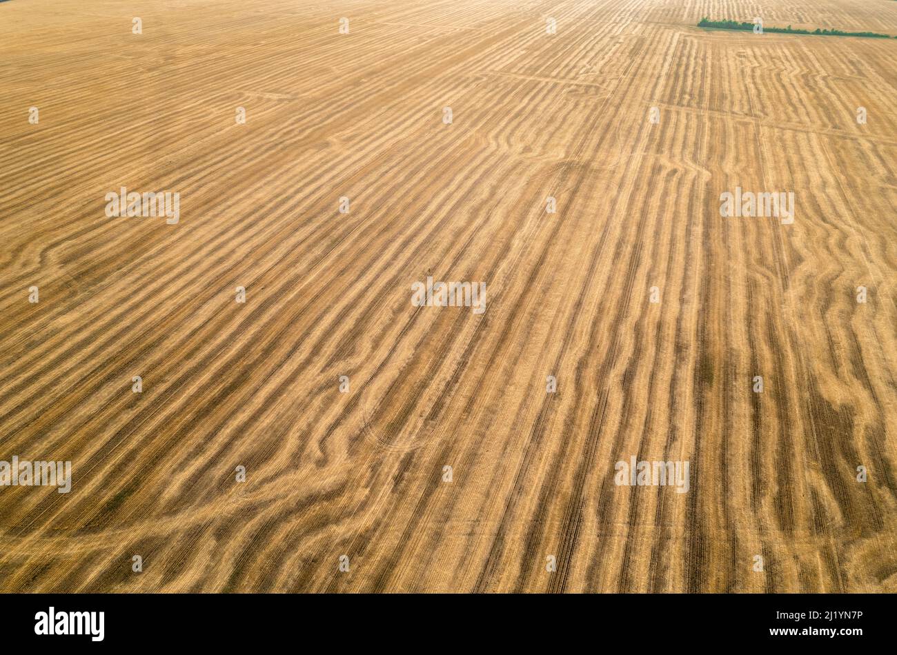 View from above field after harvest. Incredible landscapes and textures ...