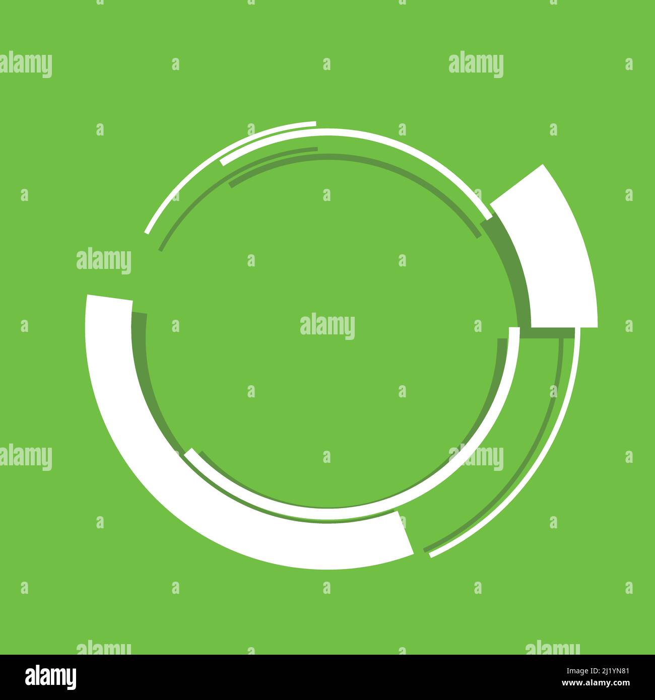Rotating geometric sci-fi GUI UI hud circle, circular icon, element ...