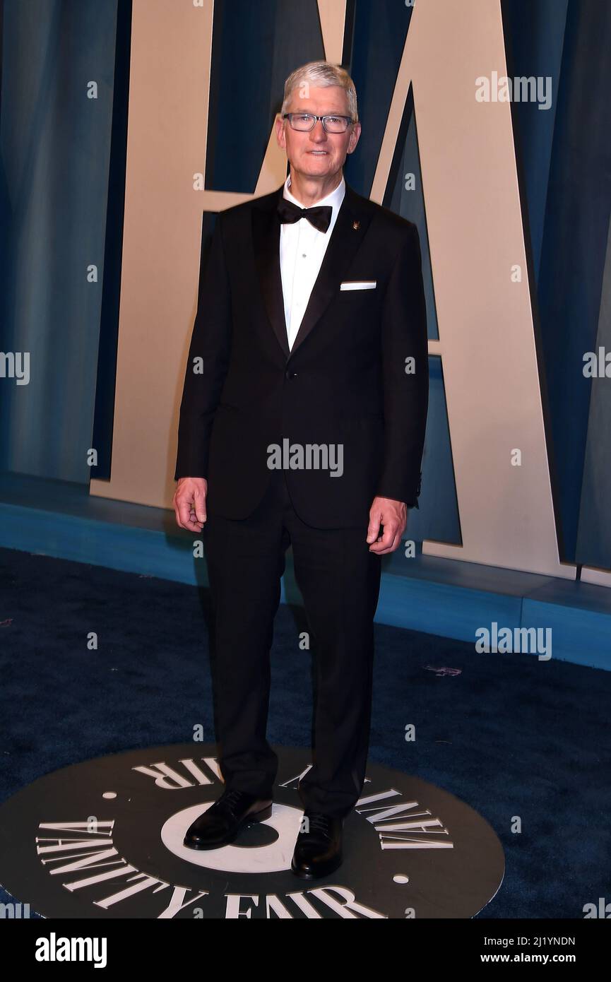 Beverly Hills, Ca. 27th Mar, 2022. Tim Cook at the 2022 Vanity Fair ...