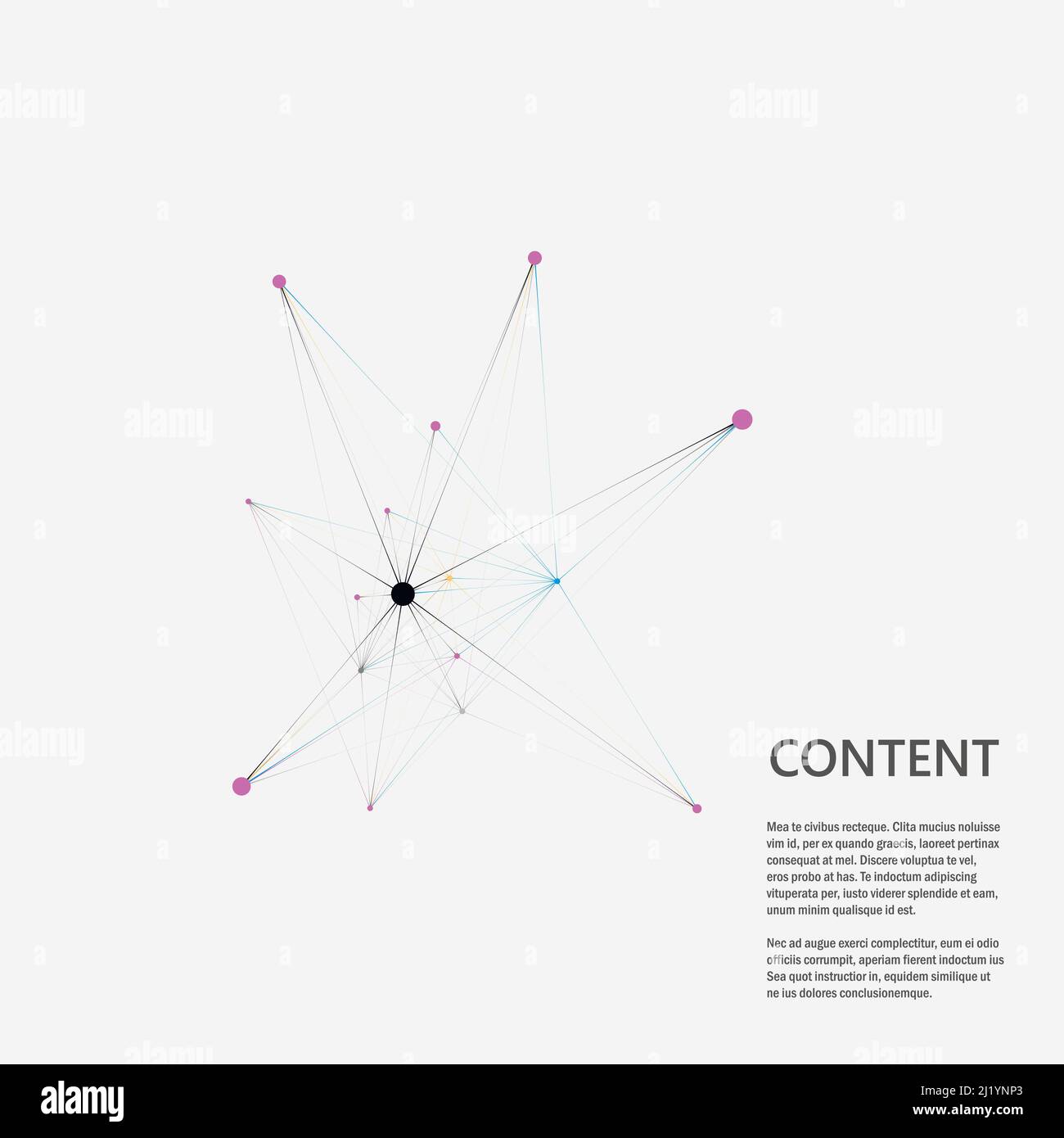 Modern technology design with connected lines and dots Stock Vector ...