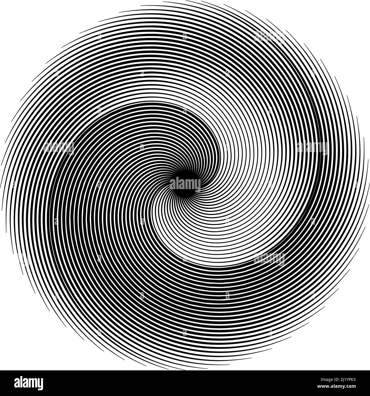 Spiral, swirl, twirl and whirl element. Helix, volute ripple, vortex ...