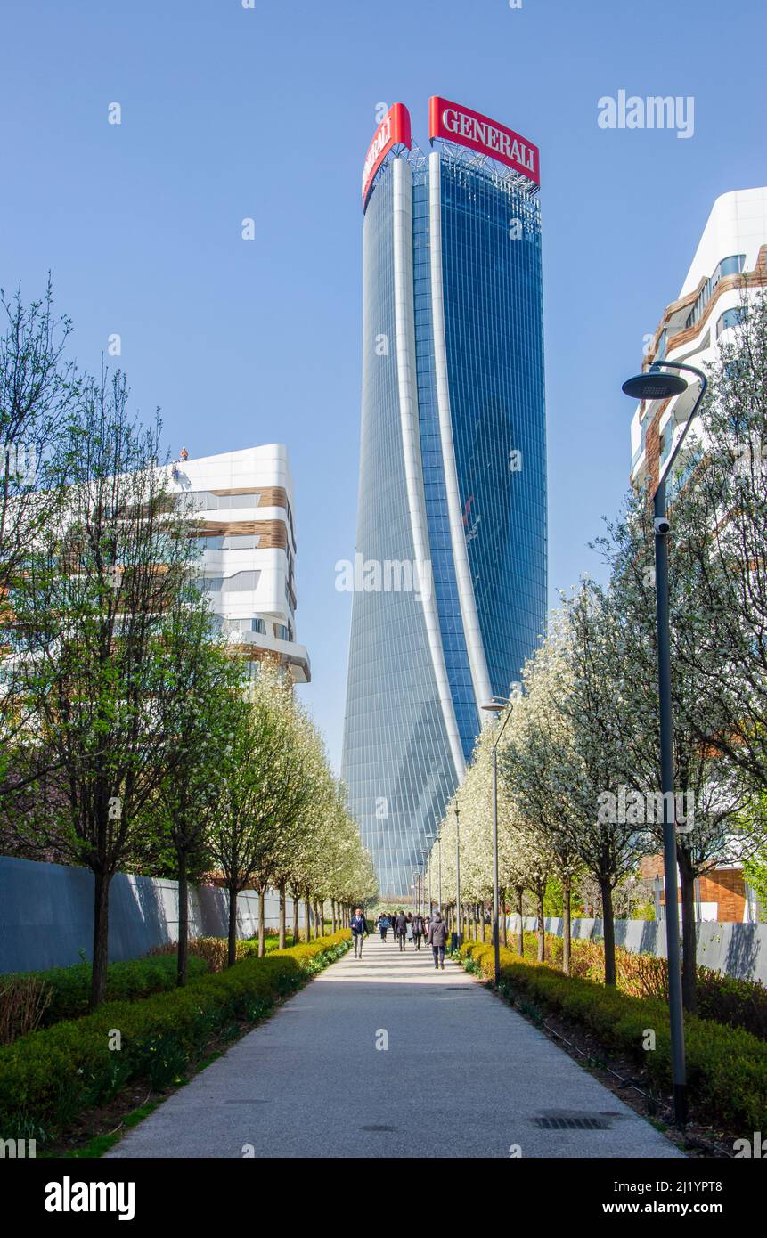 Generali Tower, Lo Storto, The Twisted One is a skyscraper of Milan ...