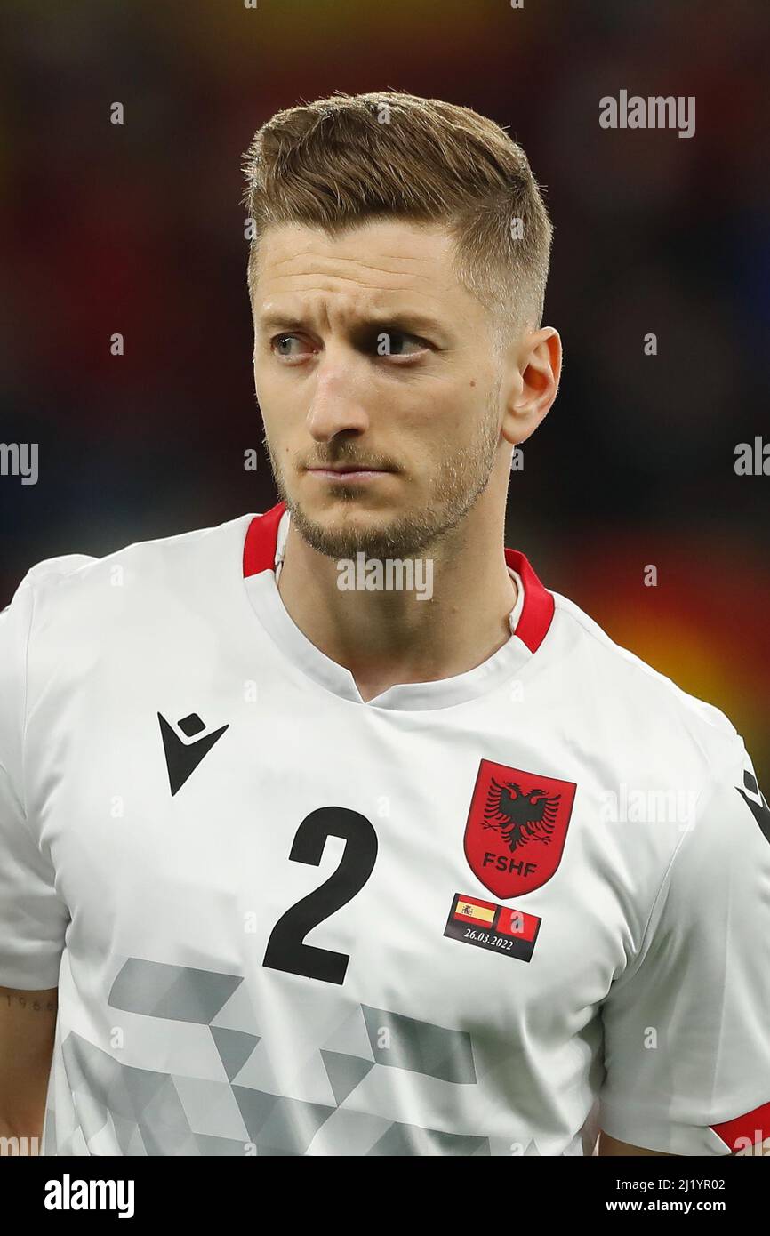 Barcelona, Spain. 26th Mar, 2022. Ivan Balliu (ALB) Football/Soccer ...