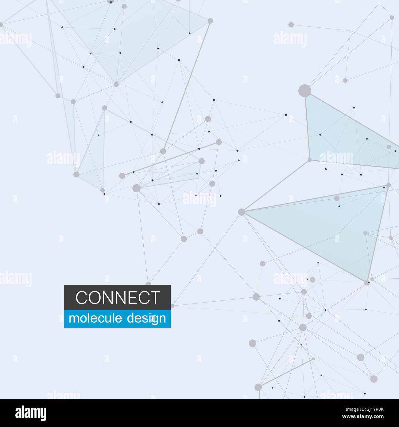 Abstract Polygonal Technology Background With Connecting Dots And Lines Stock Vector Image And Art