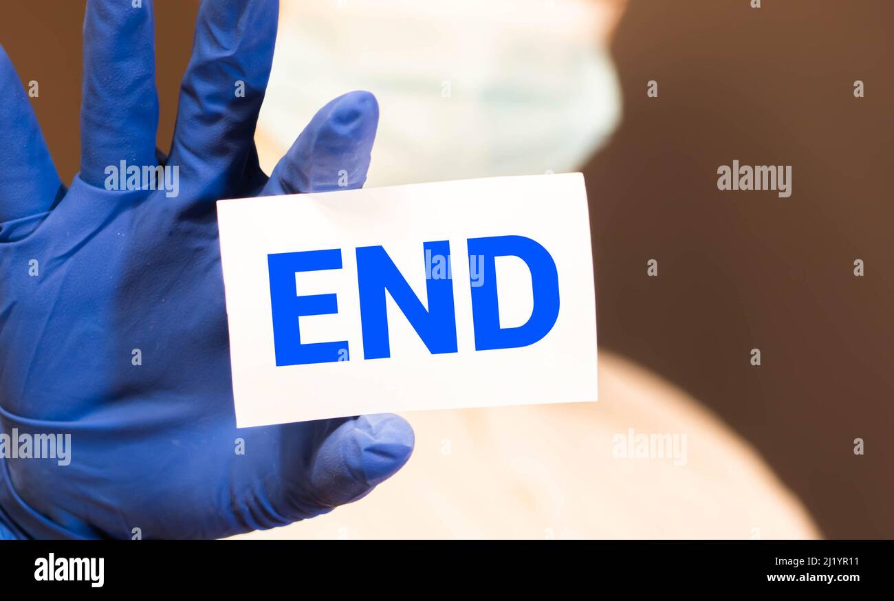 Whatever hand writing word The End black marker Stock Photo - Alamy